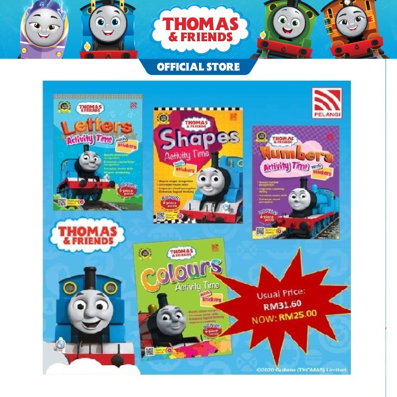 Thomas & Friends Activity Book Bundle 3 (4 Books) | Shopee Philippines