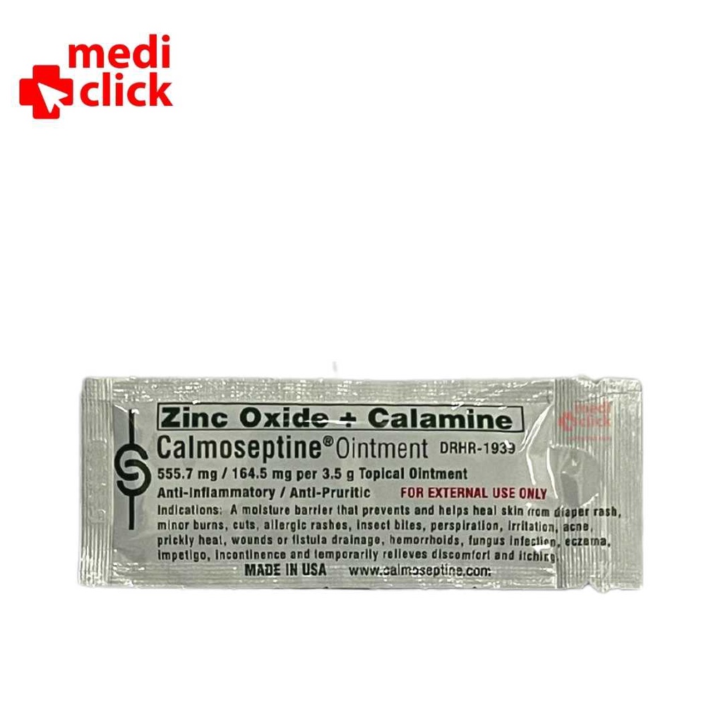Calmoseptine Ointment (Zinc Oxide + Calamine) 3.5g 2 Sachets | Shopee ...