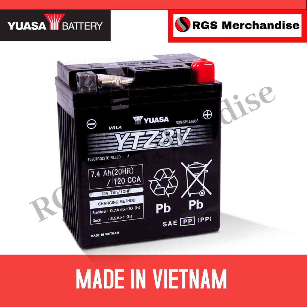 YUASA YTZ8V (Best for Yamaha XMAX300) | Shopee Philippines