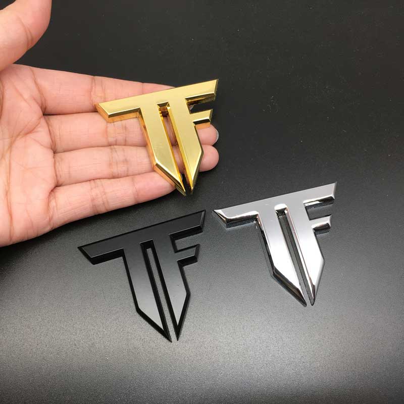 Car Styling 3D Metal TF Logo Transformers Letter Badge Emblem Tail ...