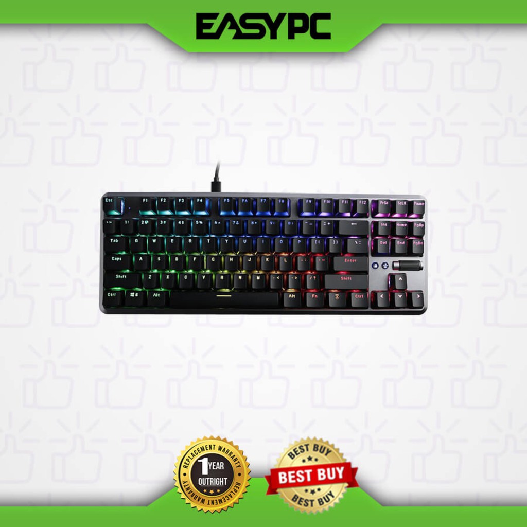 Rakk Lam-Ang Lite RGB TKL Mechanical Gaming Keyboard Outemu Red, Fully ...