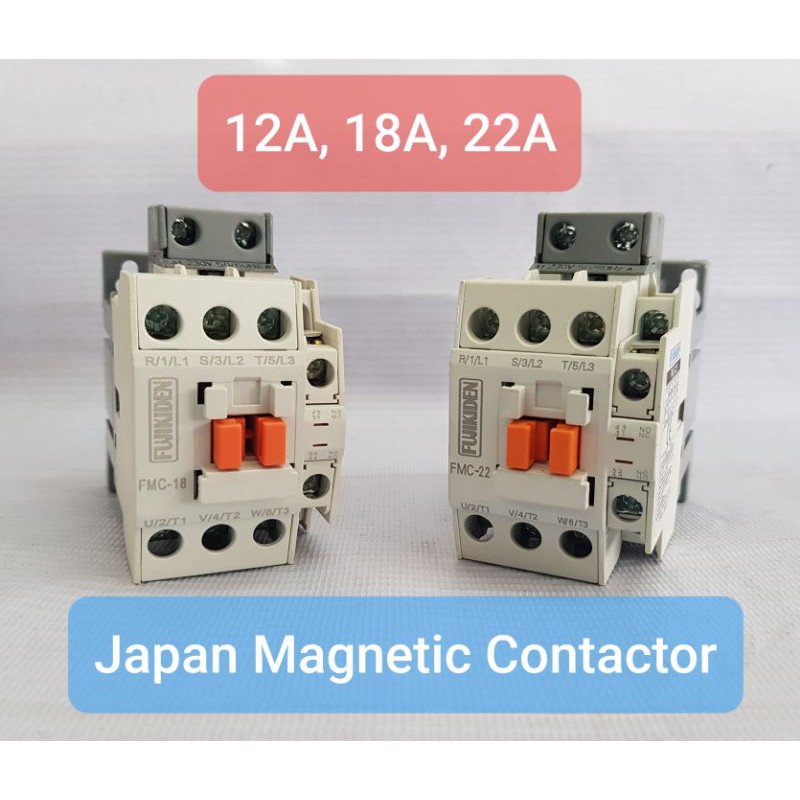 Magnetic Contactor Fujikiden Japan 12A 18A 22A Single Phase or Three ...