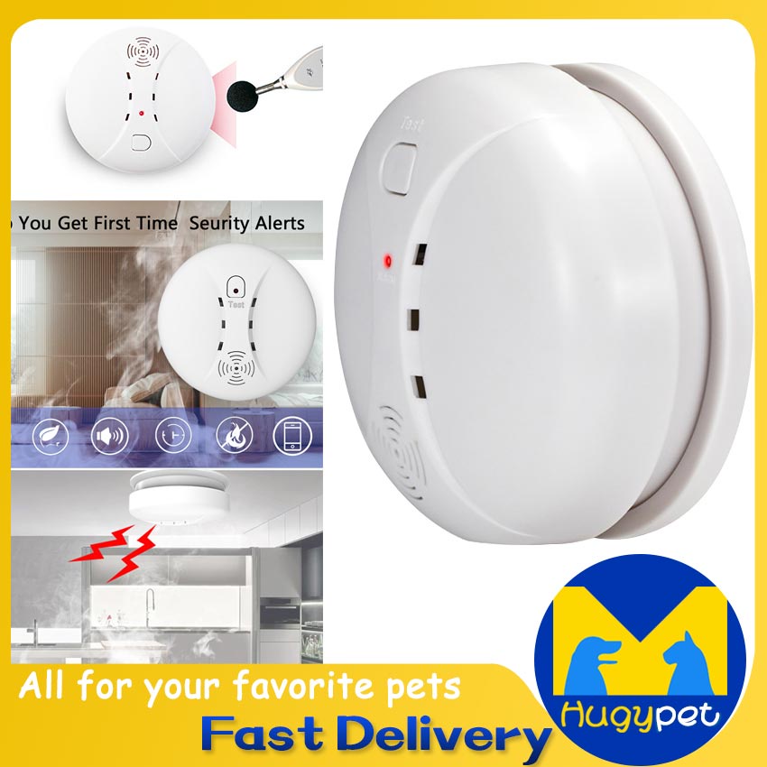 Smoke Detector Wireless Smart Fire Smoke Alarm Battery Powered For Fire ...