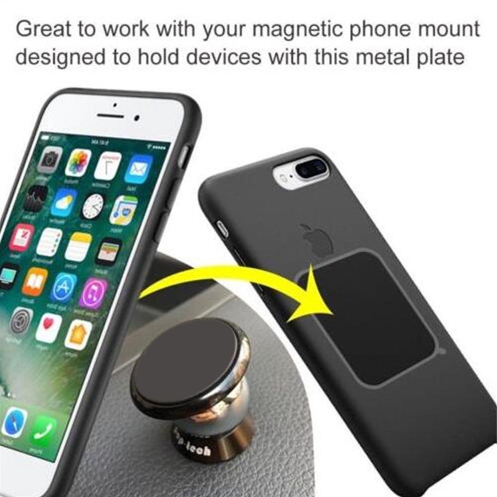 4pcs Magnetic Phone Holder Self Adhesive Mount Metal Plate Kits for Car ...