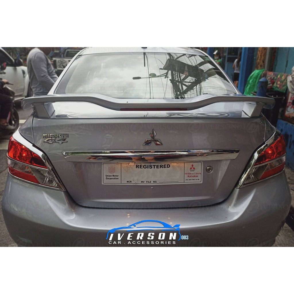 Rear Spoiler with 3rd Brakelight for Mitsubishi Mirage G4 | Shopee ...