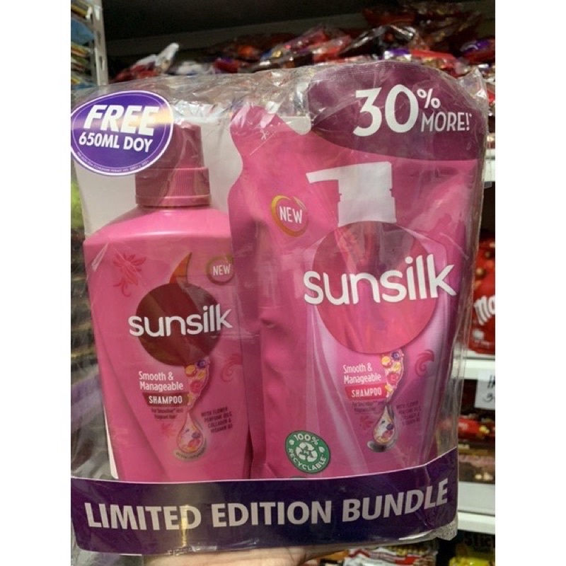 BUY 1 TAKE 1 REFILL SUNSILK PINK (BIG SIZE 650ML PUMP) | Shopee Philippines