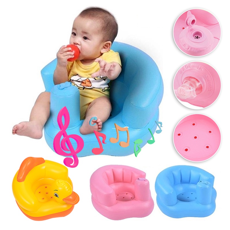 Inflatable Baby Chair Learning Training Sit Soft Seat PVC Inflatable ...