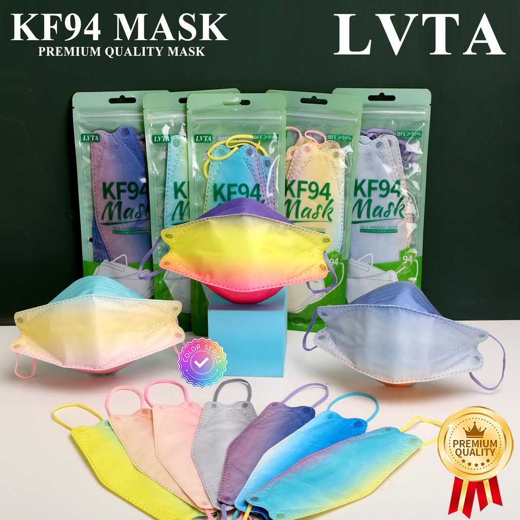 Mask KF94 Face Mask LVTA Mask 4 Layer Non-woven Protection Filter 3D ...