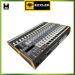 Kevler MIX-16BT Professional Mixer with 16 Channel 12 Mic / Line 2 Aux Mixer with 24 Bit 99 DSP ...