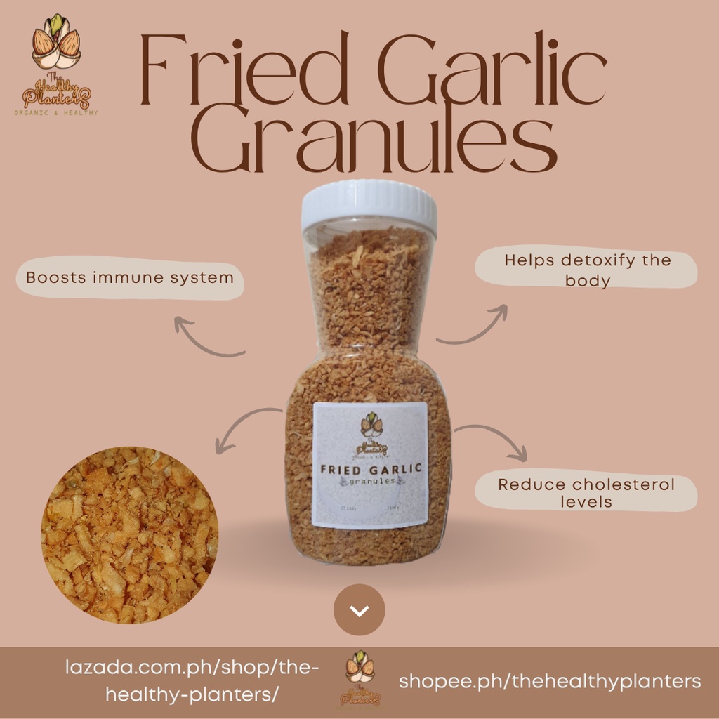 Fried Garlic Granules (130 GRAMS, 350 GRAMS) | Shopee Philippines