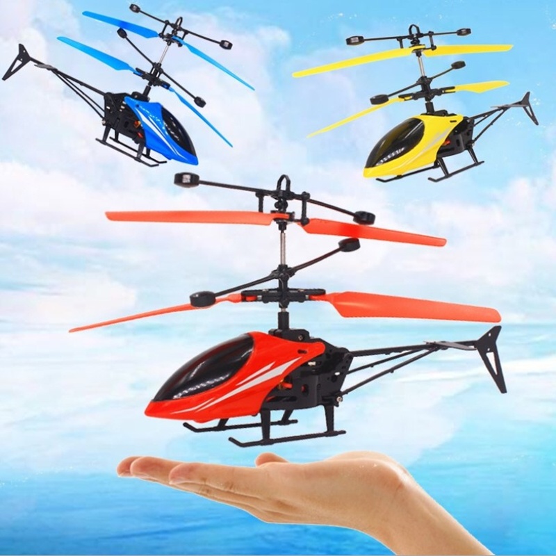 Helicopter RC Remote Control Drone Toy Aircraft Induction Hovering Safe ...