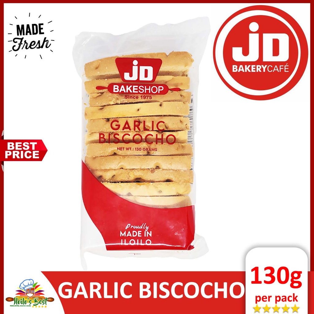 Iloilo's Best | Garlic Biscocho 130g | JD Bakeshop | Bakery Bread ...