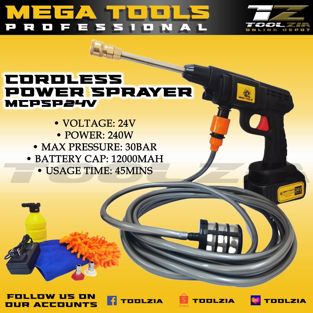 MEGA Cordless Power Sprayer | Shopee Philippines