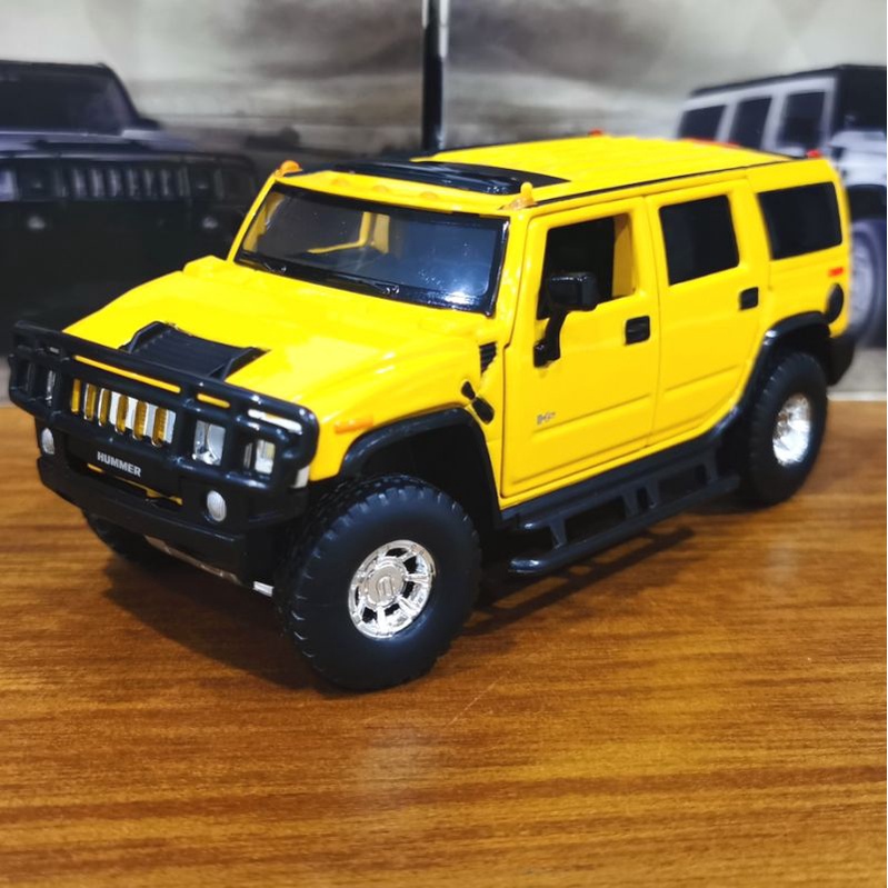 1/32 Hummer H2 Diecast Scale Model Toy Car Yellow Red Black | Shopee ...