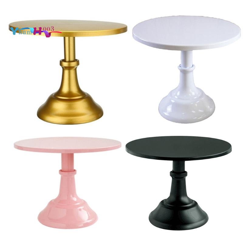 Metal Iron Cake Stand Round Pedestal Dessert Holder Cupcake Display ...