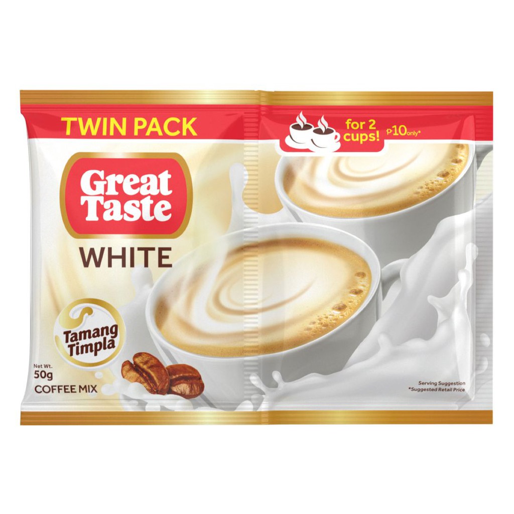 Great Taste White 3In1 Twin Pack (10 X 50G) | Shopee Philippines