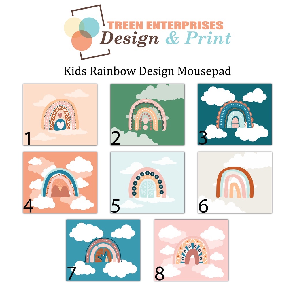 Kids Rainbow Design Mouse Pad | Shopee Philippines