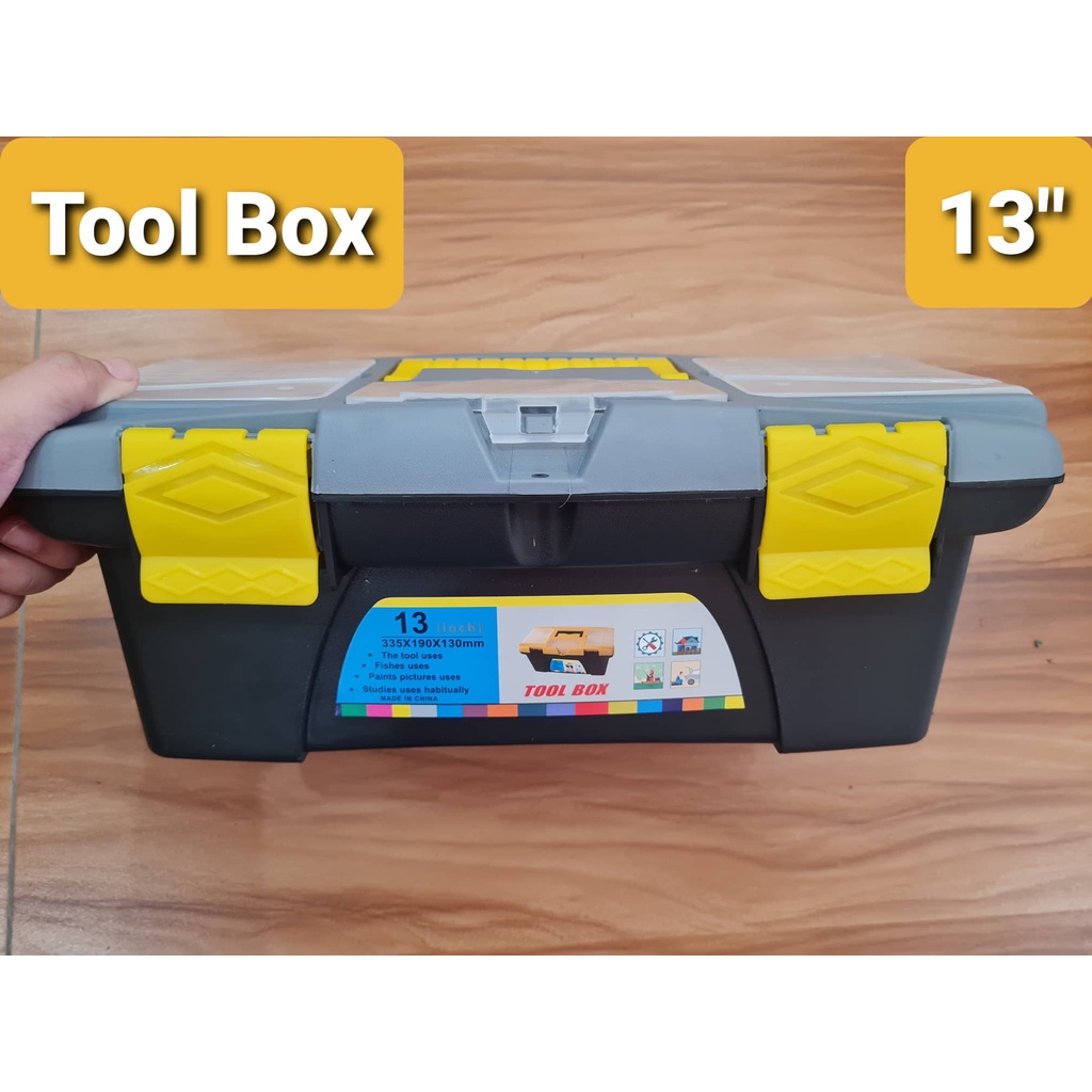 Multi Purpose Tool Box / Storage Box / PVC Handy Took Kit 13" Medium ...