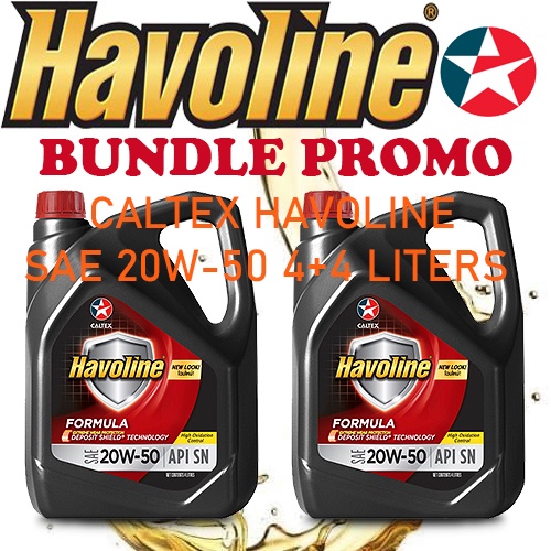 Caltex Havoline Formula SAE 20W50 8 Liter | Shopee Philippines