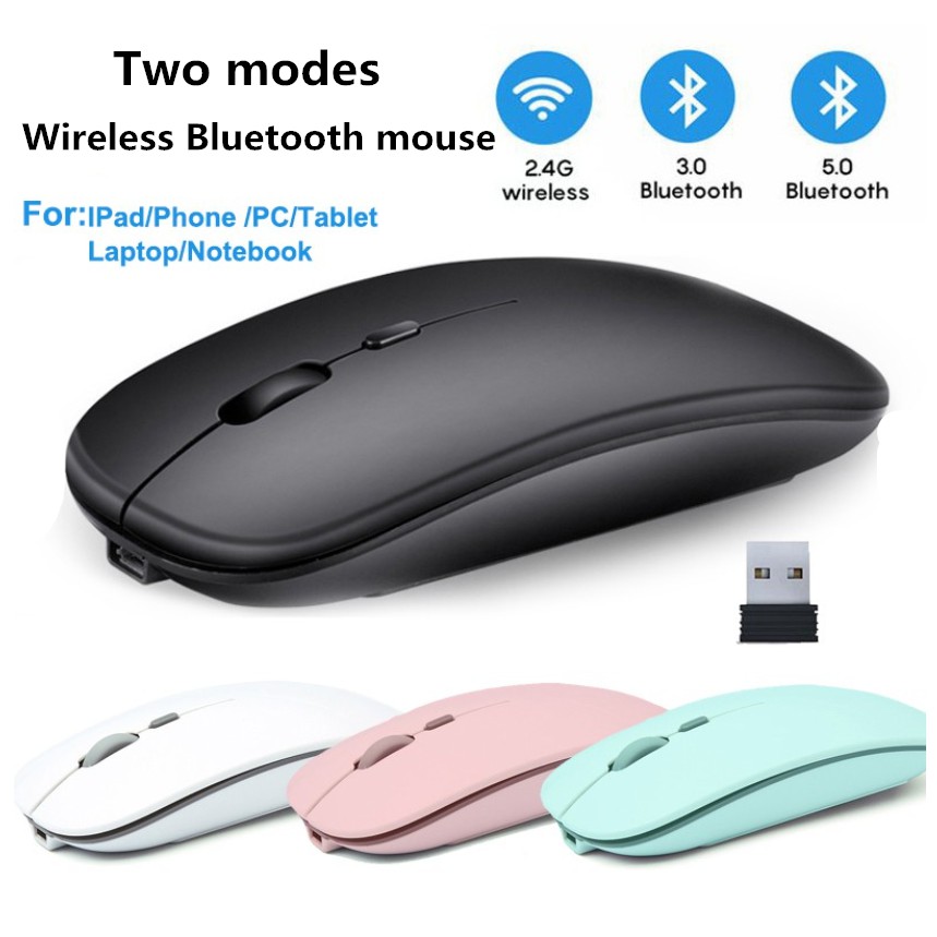【XMT】Wireless Mouse Bluetooth 2.4Ghz Receiver Optical Adjustable ...