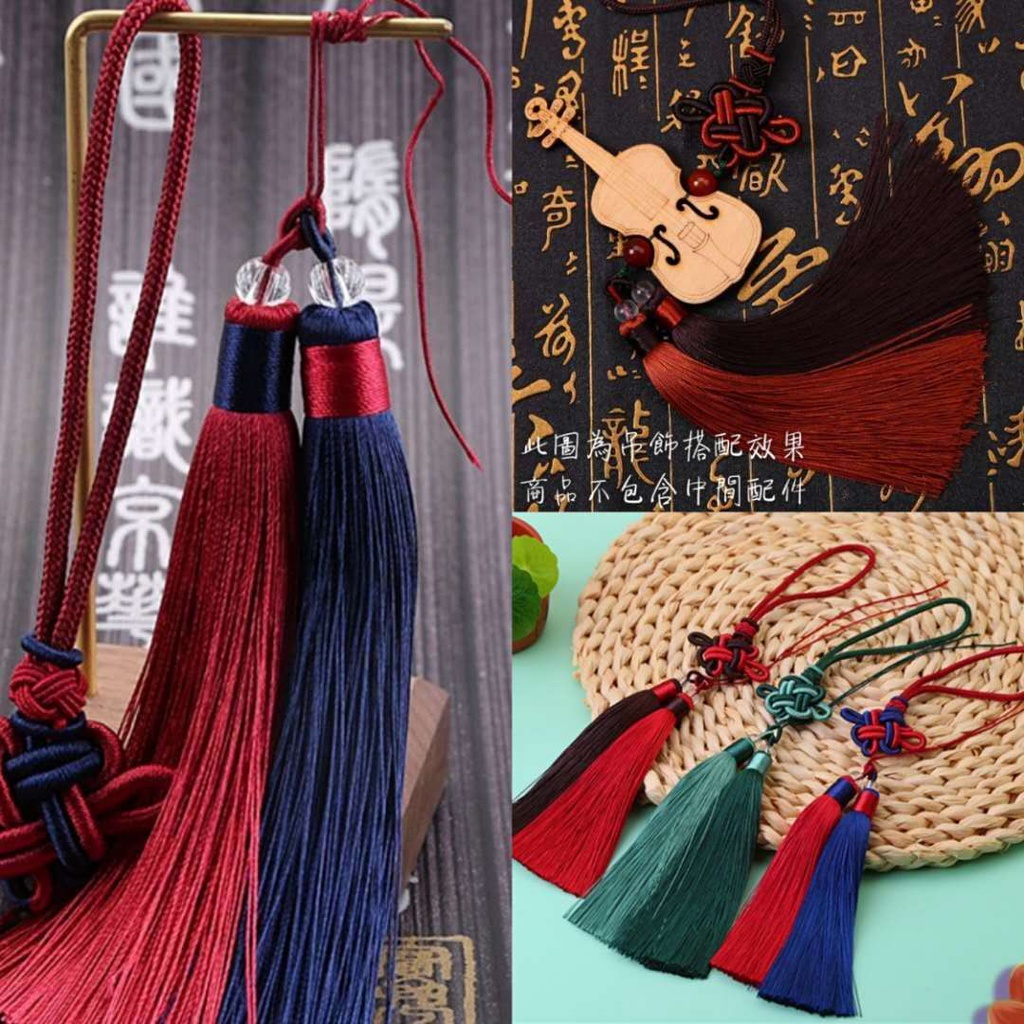 High quality! Chinese knot pendant auspicious knot double color tassel ...