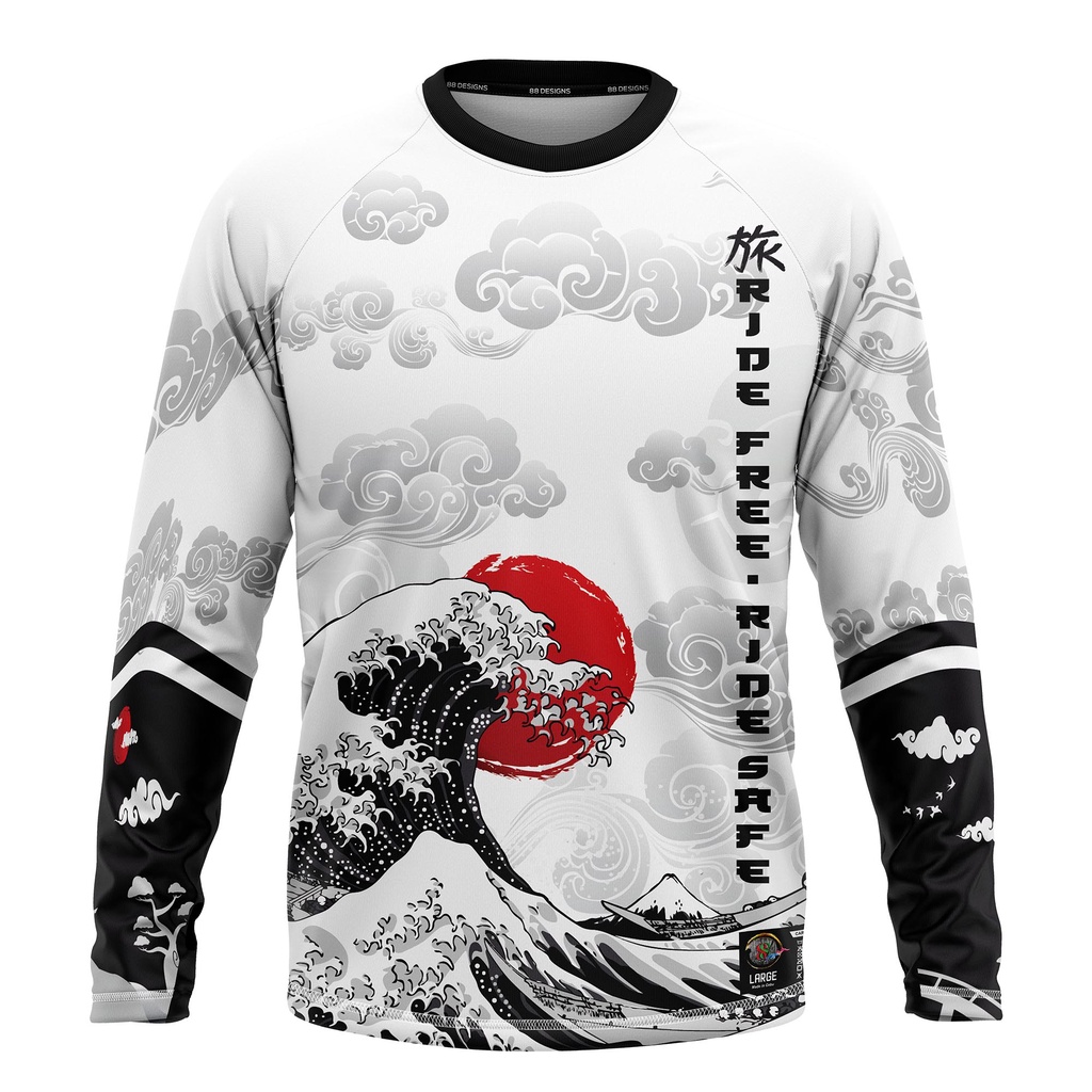 Motor Cycle Jersey Long Sleeve for Men Plus Size NO DREAD BY 88 DESIGNS ...