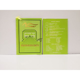 Vanda Math Notebook (in Spiral and Tahi with Yarn) | Shopee Philippines