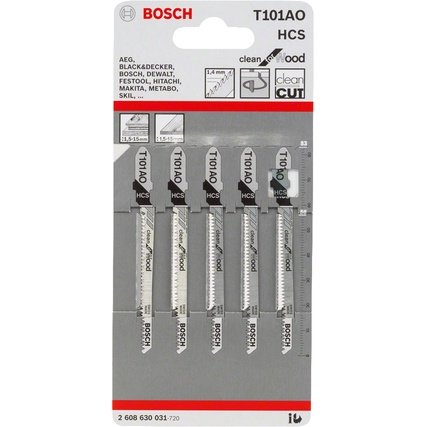 Bosch T101AO Jigsaw Blade for Wood (T-type Shank) | Shopee Philippines