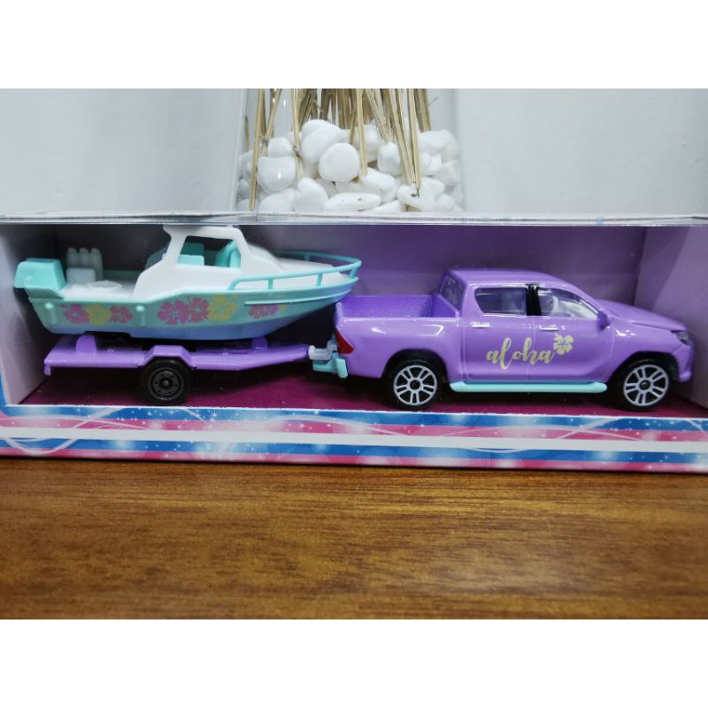 1/64 Majorette Toyota Hilux Revo with Boat Trailer Diecast Scale Model ...
