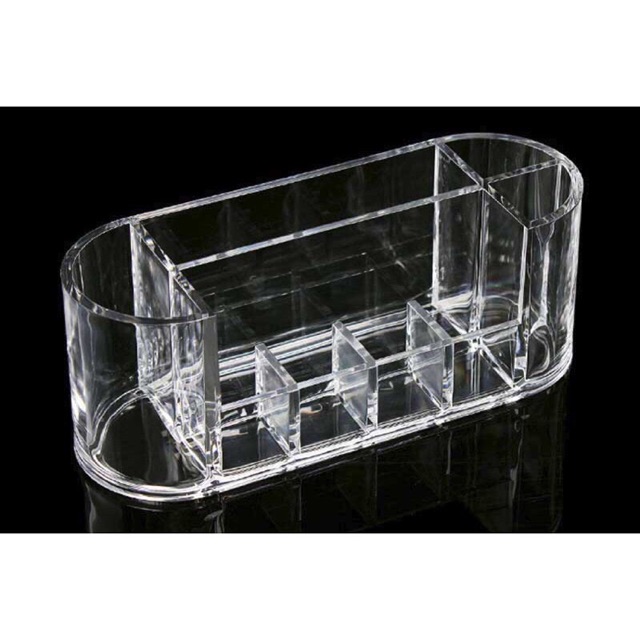 Cosmetic conteiner storage Acrylic make up holder white | Shopee ...