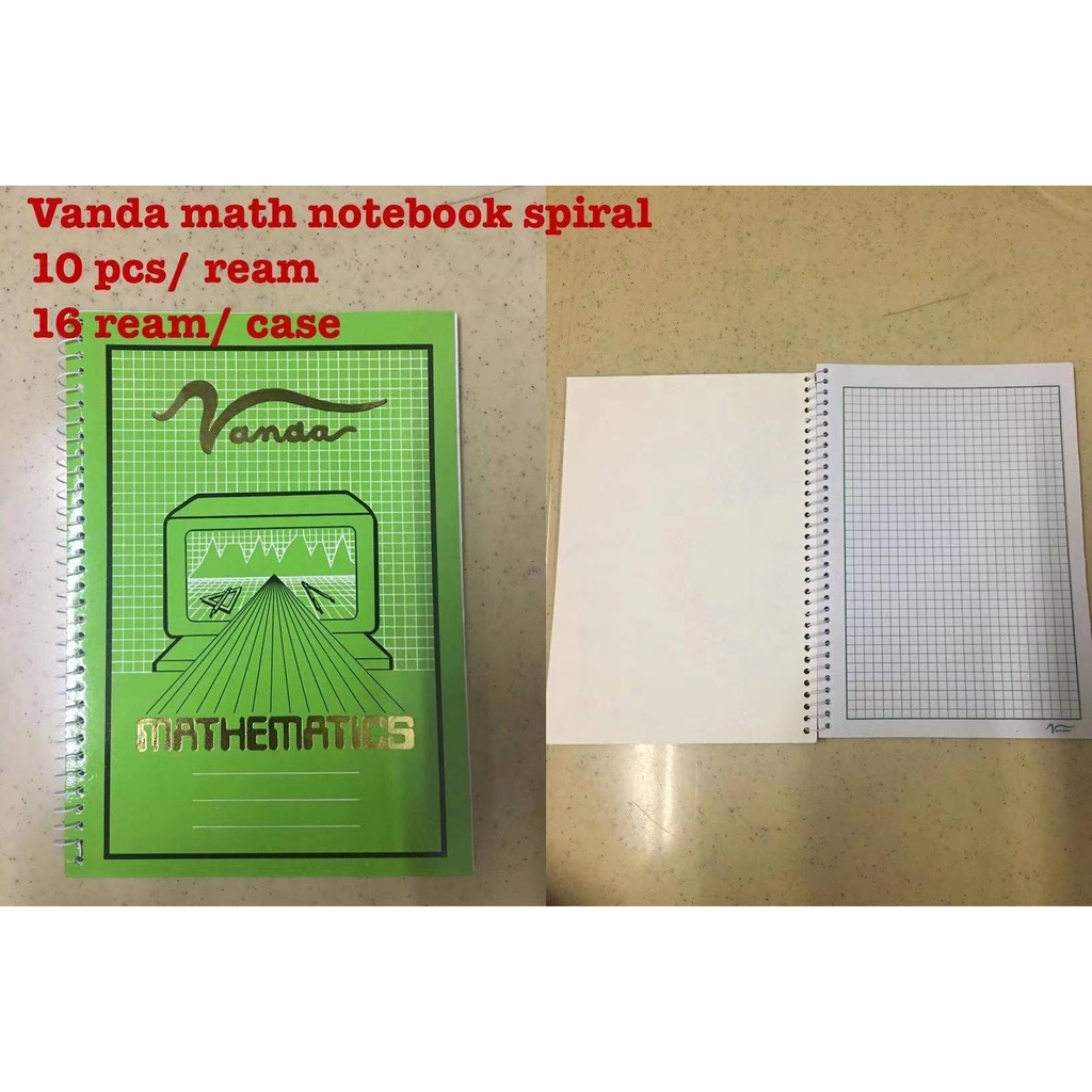 VANDA MATH NOTEBOOK PER REAM | Shopee Philippines