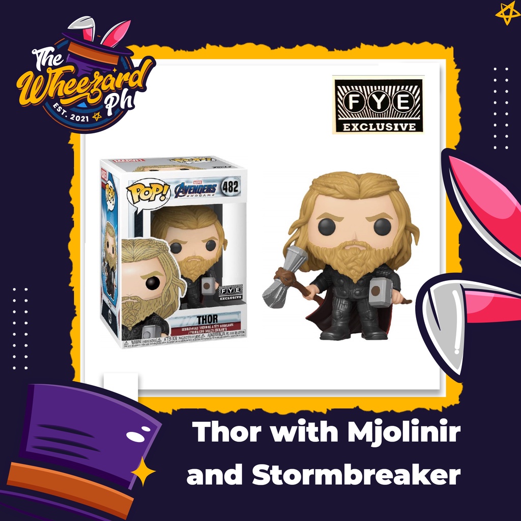 Funko Pop! Marvel: Avengers Endgame - Thor with Mjolnir and ...