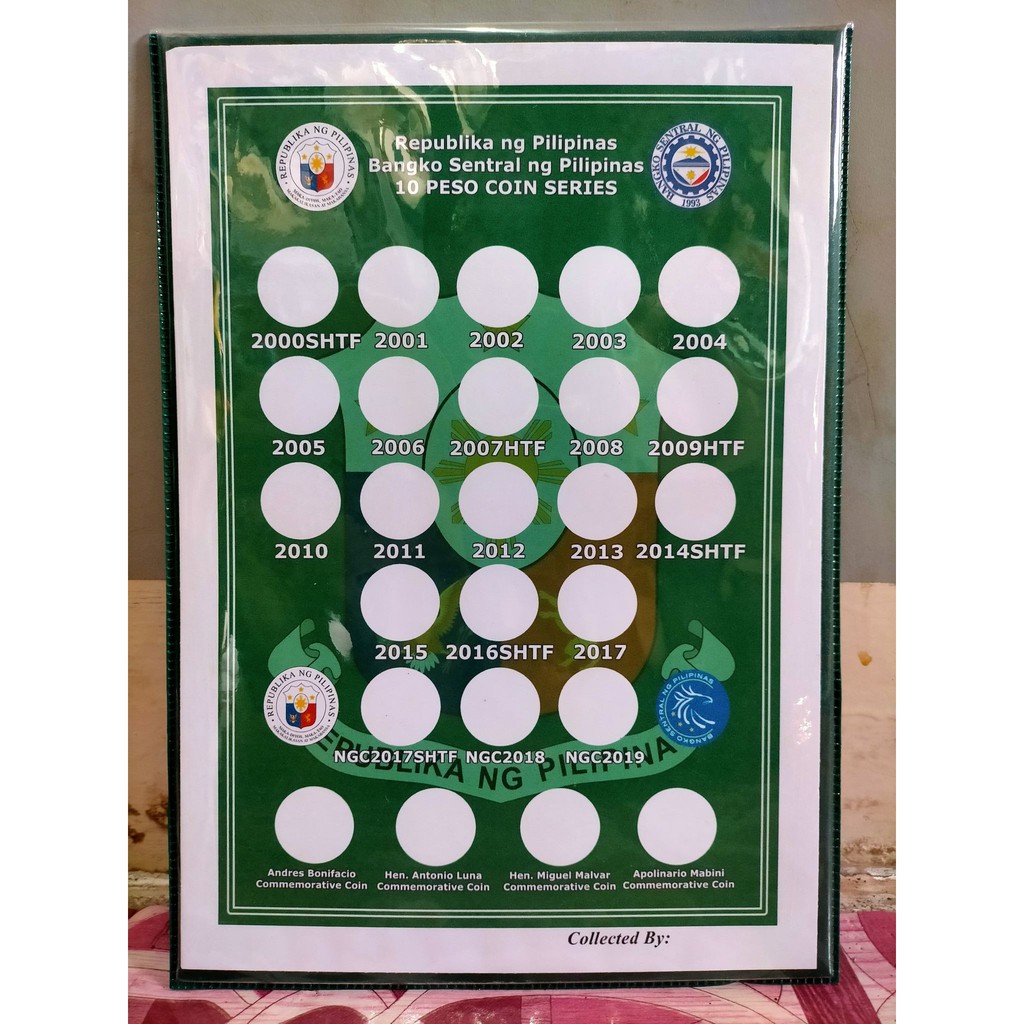 10 peso coin layout with NGC (CERTIFICATE HOLDER) | Shopee Philippines