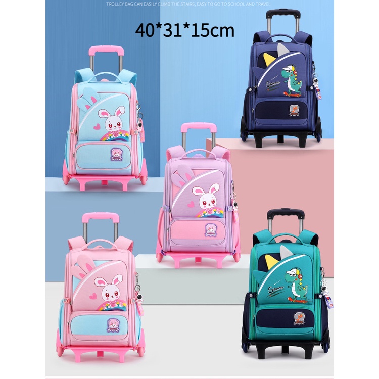 trolley school bag for kids/student backpack/girls boy schoolbag/bags ...