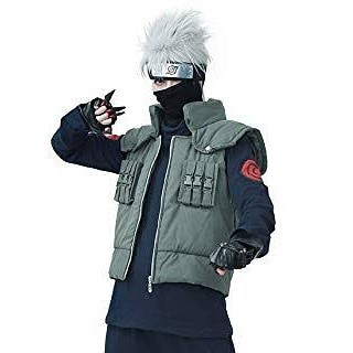 Kakashi Hatake Jounin Konoha Black Cosplay Costume Set | Shopee Philippines