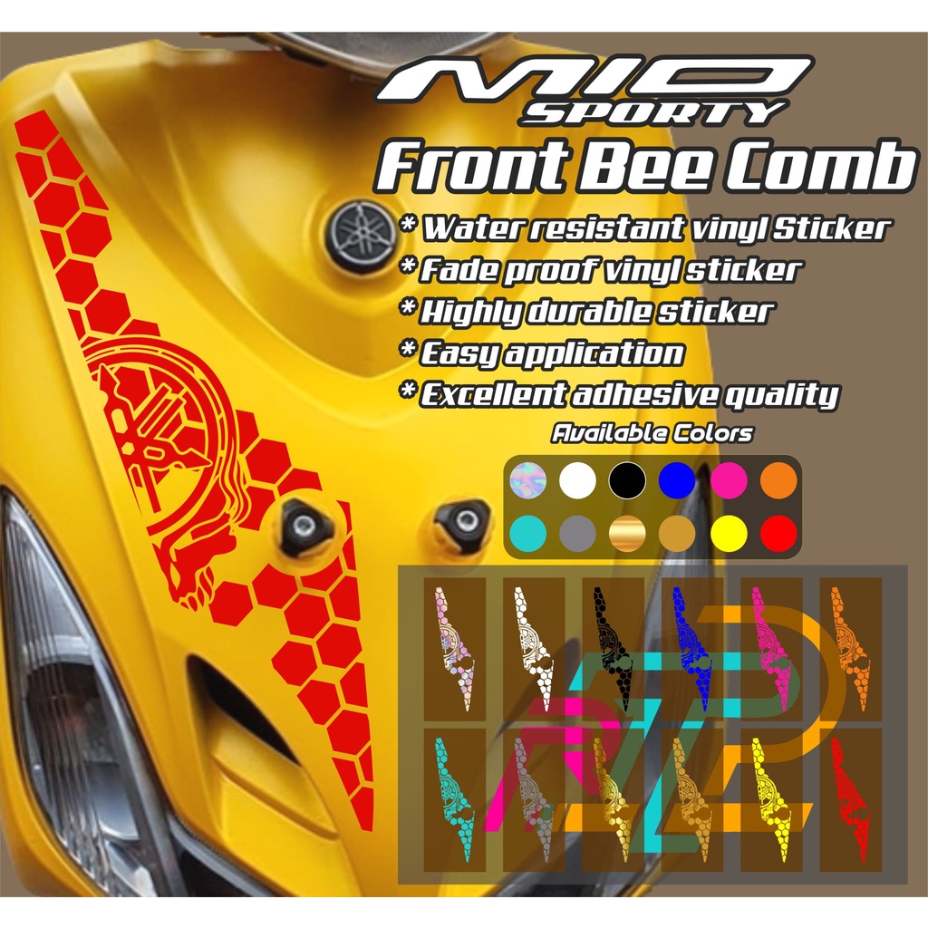 Yamaha Mio Sporty Honeycomb Decals Sticker | Shopee Philippines