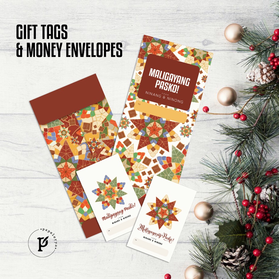 Paskong Pinoy Gift Tags and Money Envelopes | Shopee Philippines