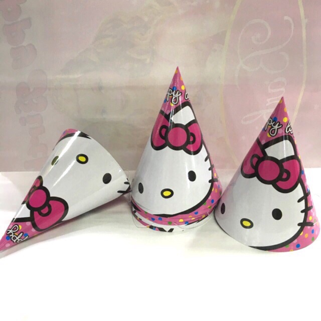 Hello Kitty Party Hat (small and Big) 10pcs | Shopee Philippines