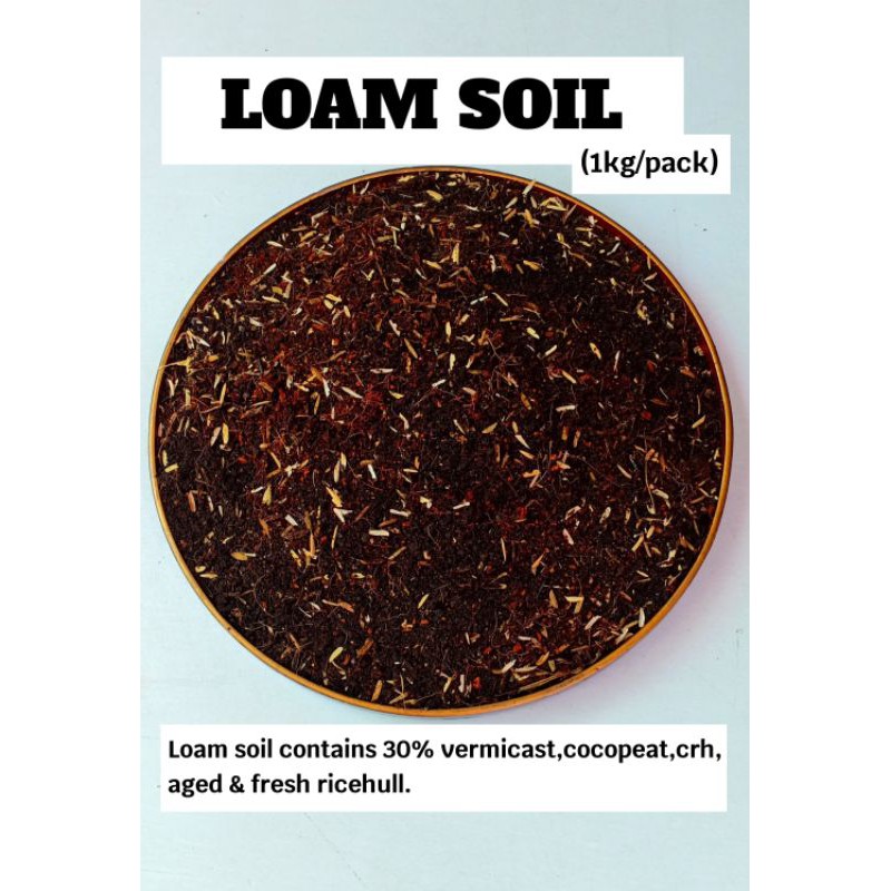 LOAM SOIL 1kg/pack (Potting soil complete soil mix) | Shopee Philippines