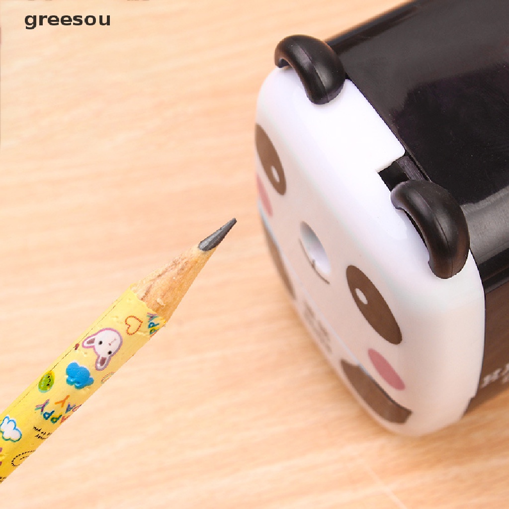 greesou Cute Cartoon Animals Pencil Sharpener Panda Hand Crank Manual ...
