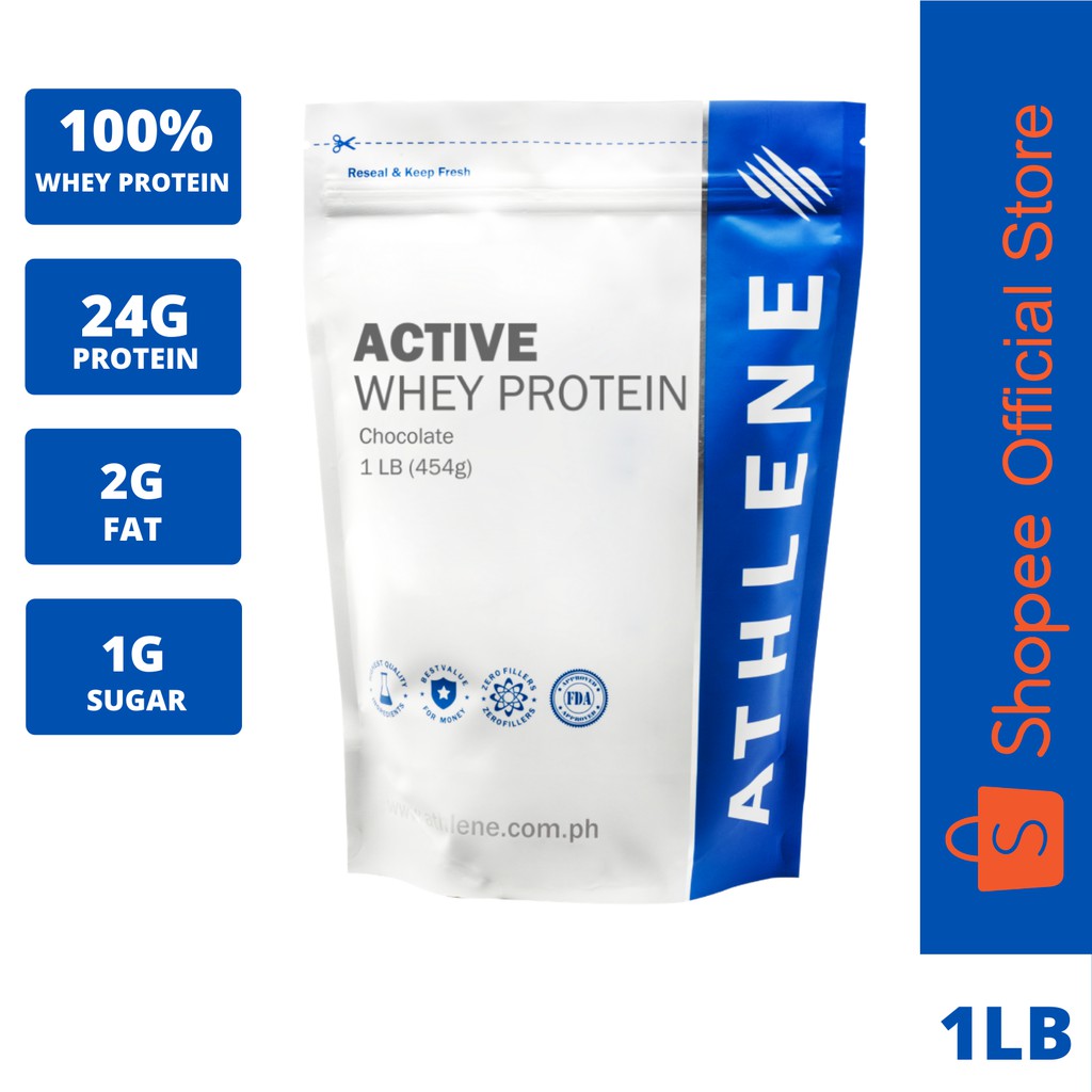 ACTIVE Whey Protein 1lb 100% Whey Protein Powder | Shopee Philippines