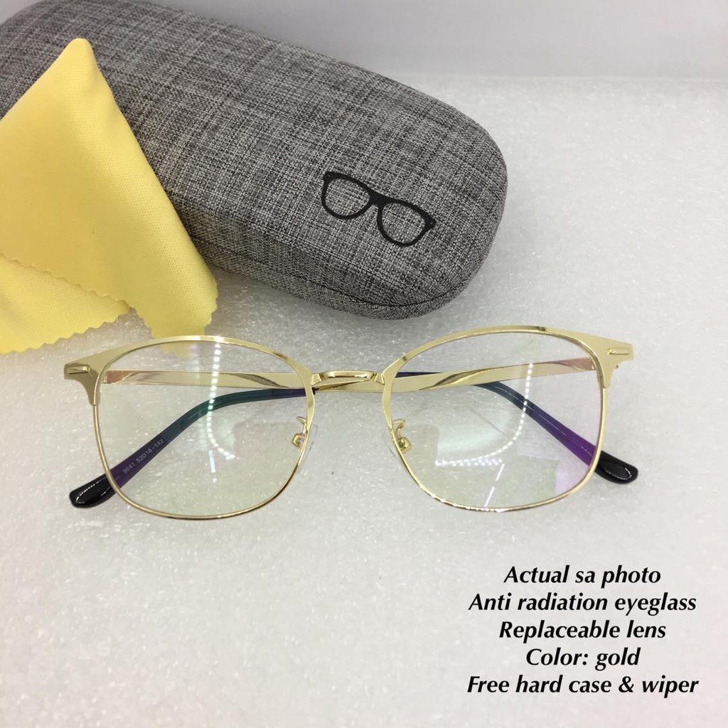 Anti radiation metal frame eyeglass/replaceble lens/high quality/with ...