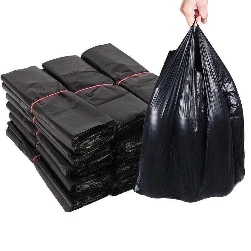 kimh Plastic Bag Disposable Garbage Bag With Handle 50pcs/pack 32 ...