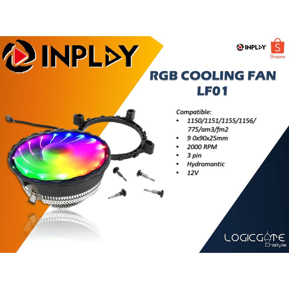 Inplay RGB Cooling fan LF01 | Shopee Philippines