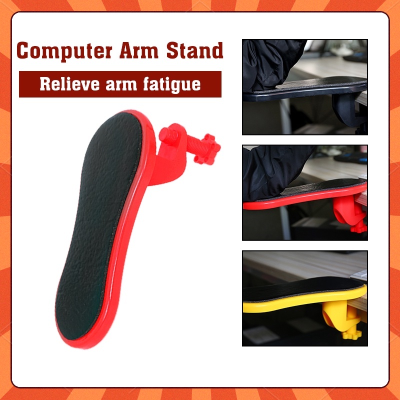 Desk Attachable Computer Table Arm Support Mouse Pads Arm Wrist Rests ...