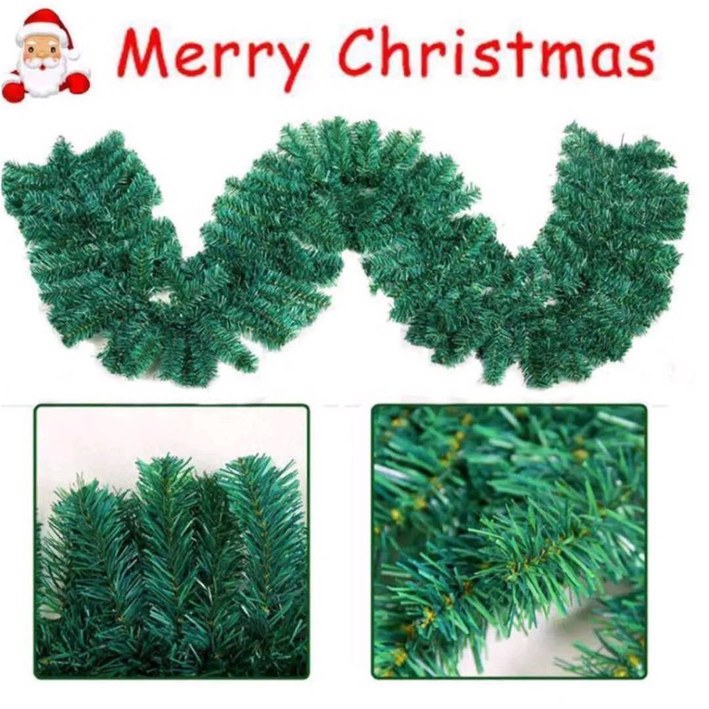 Artificial Pine Christmas Decor Garland 2.7m | Shopee Philippines