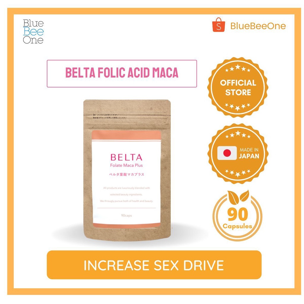 Belta Folic Acid Maca Pre Rhythm Fertility Men & Women Sex Wellness to Increase Sex Drive 90 ...