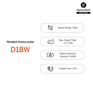 SEGWAY Ninebot Kickscooter D18W | Shopee Philippines