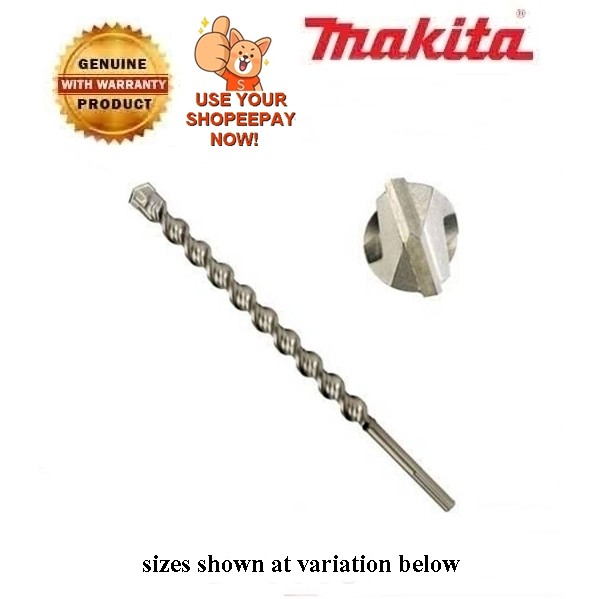 MAKITA ORIGINAL SDS Max Masonry Drill Bit Standard [Sizes Shown At ...