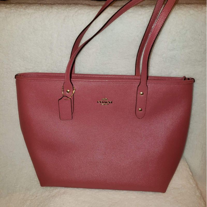 AUTHENTIC COACH CITY ZIP TOTE IN CROSSGRAIN LEATHER (COACH F58846 ...